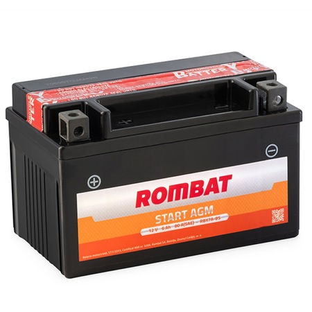 Motorkerékpár indító akkumulátor AGM ROMBAT RBX7A-BS 12V-6AH - eMAG.hu