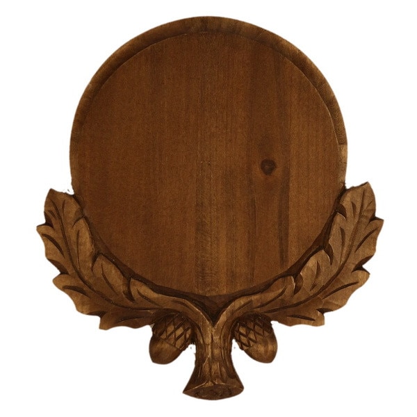 Panoplie trofeu mistret sculptata manual, lemn tei, maro - eMAG.ro