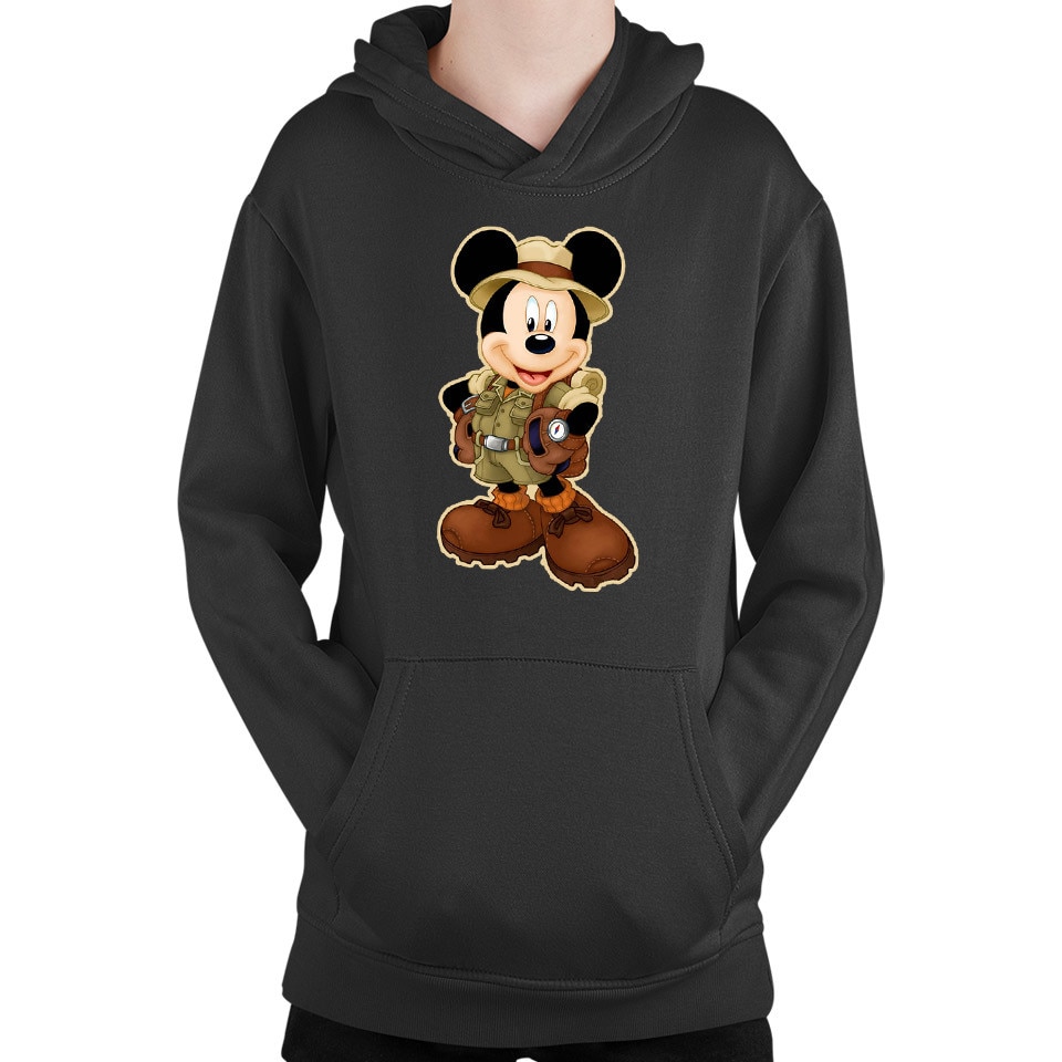 Детски суичър Mickey Mouse Scout Research Map Director Play Game, Черен ...