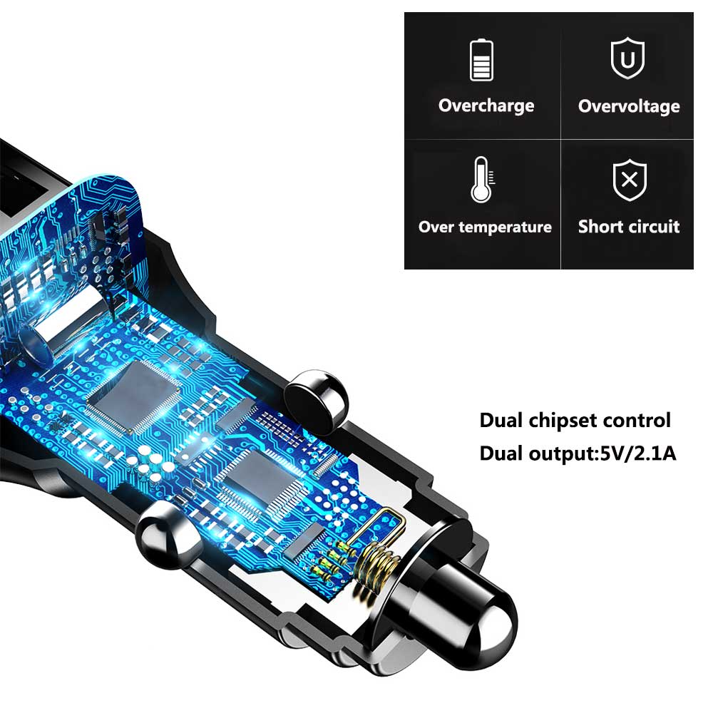 Cablu de alimentare auto REARMASTER pentru camera Dash, Dual USB, 3.5 m ...