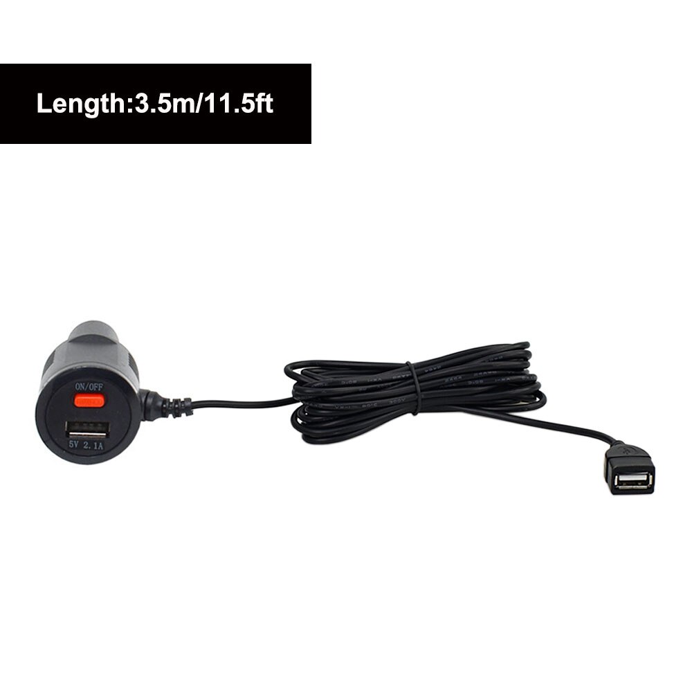 Cablu de alimentare auto REARMASTER pentru camera de bord, Dual USB, 3.5 m, Negru - eMAG.ro