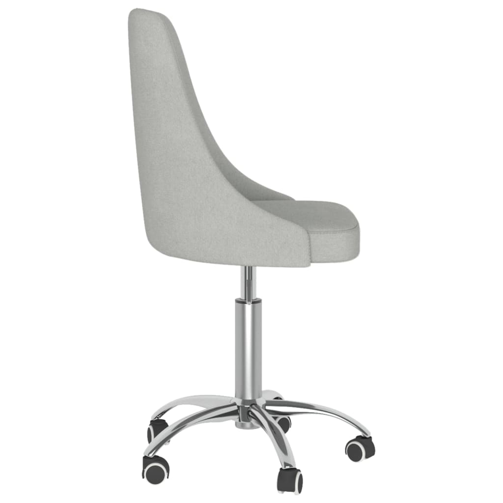 Scaun de birou pivotant, 360 de grade, gri deschis, material textil, 50 ...