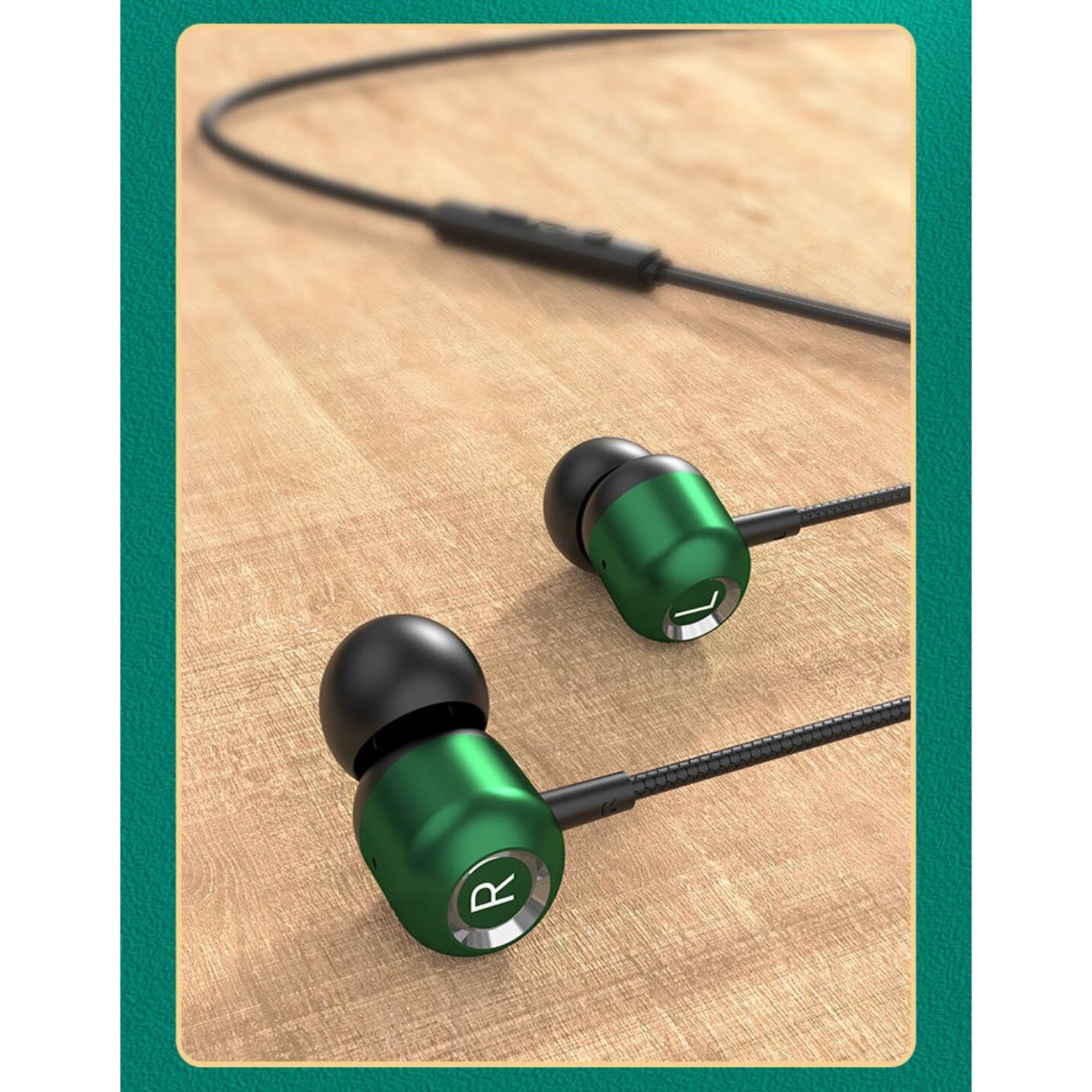 Casti cu fir TS602, USB-C, Compatibilitate universala, Verde - eMAG.ro