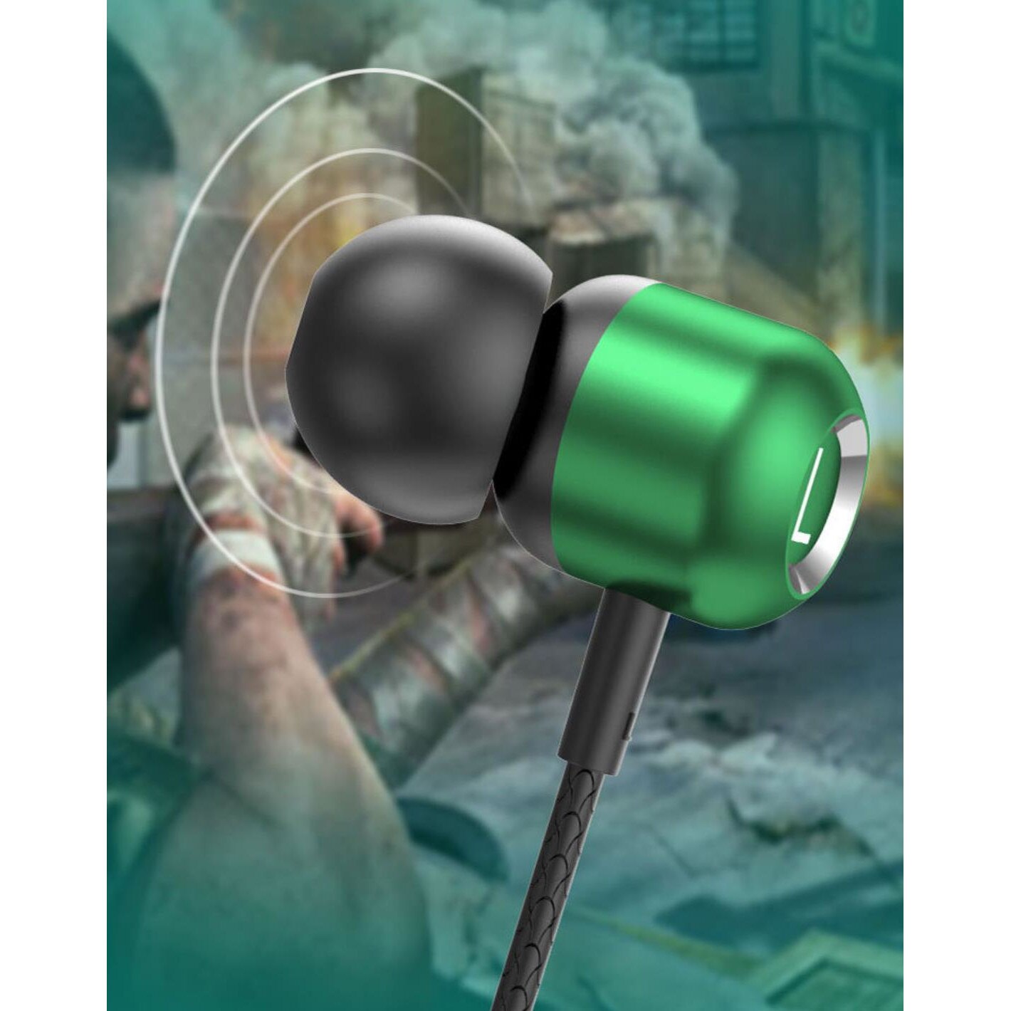 Casti in-Ear cu fir YWD-FMM, USB-C, Functie de reducere a zgomotului ...