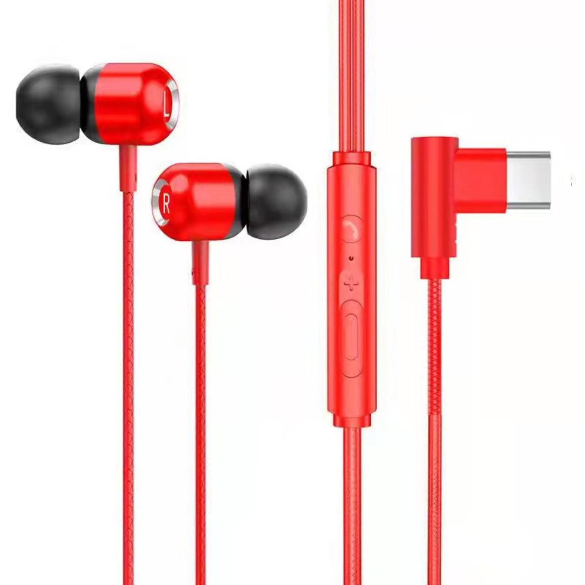 Casti in-Ear cu fir YWD-FMM, USB-C, Functie de reducere a zgomotului ...