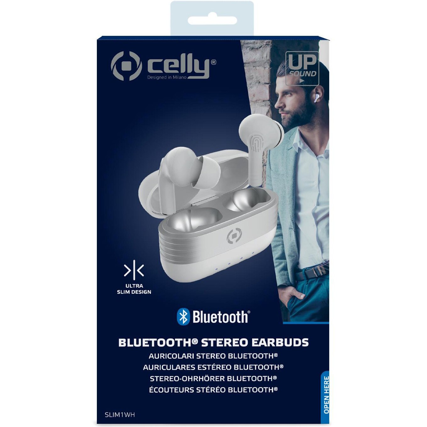 Casti In-Ear Bluetooth Celly, SLIM1WH, Alb - eMAG.ro