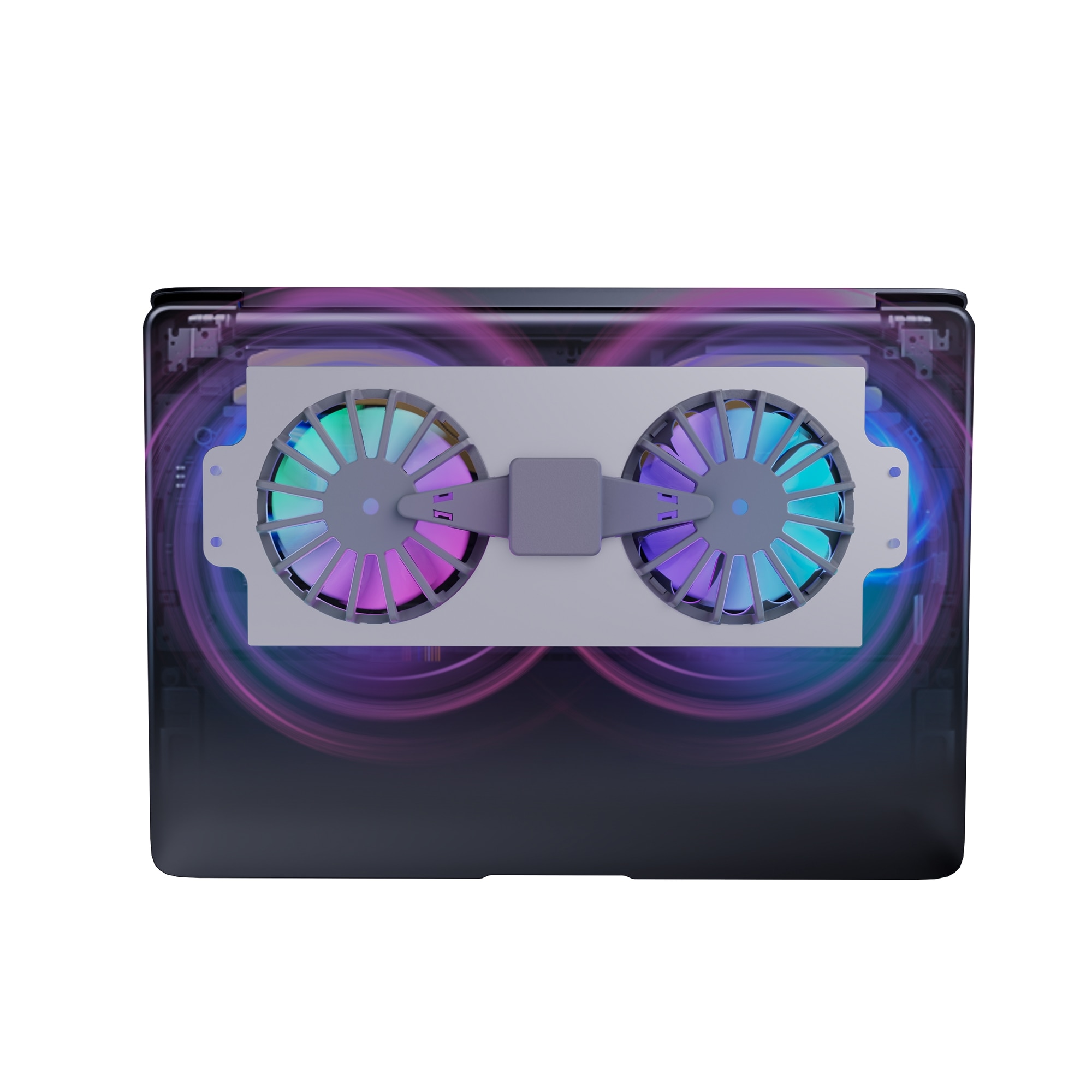 Cooler Stand Laptop, Dual Fan, Reglabil, Ergonomic, din Aluminiu ...