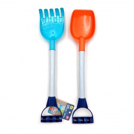 Set lopata si grebla 51 cm Woopie Hard Beach Set - eMAG.ro