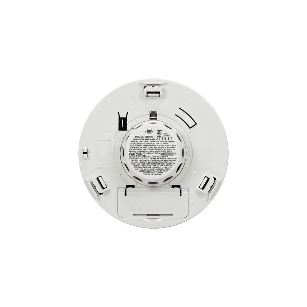 Detector fotoelectric de fum wireless Paradox SD360, sirena incorporata ...