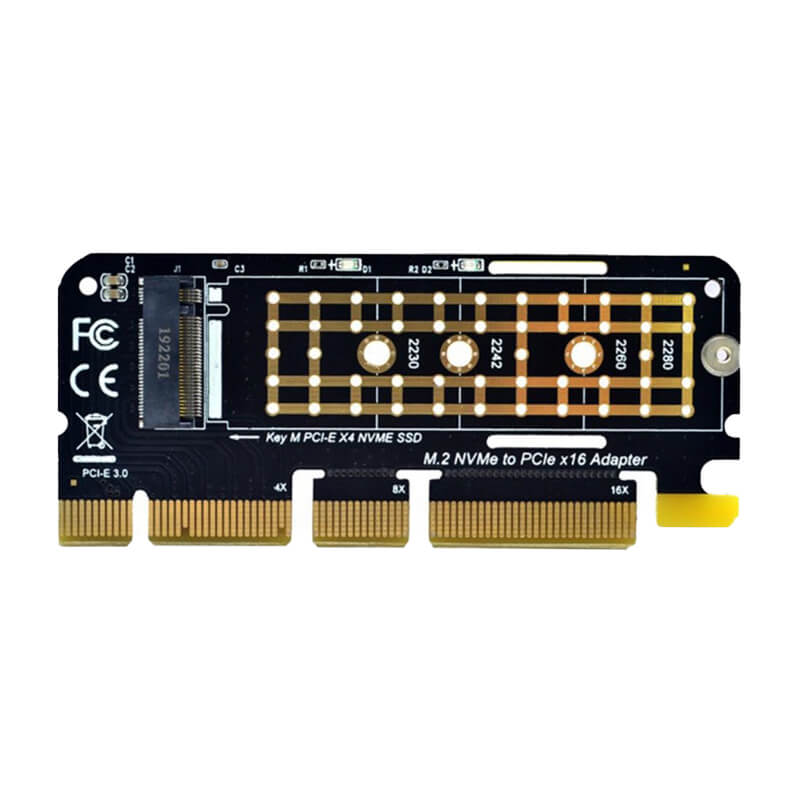 Adaptor SSD M.2 NVMe PCI-E 3.0 4X 8X 16X, 8 Gbps, Interfata M+B / M Key ...