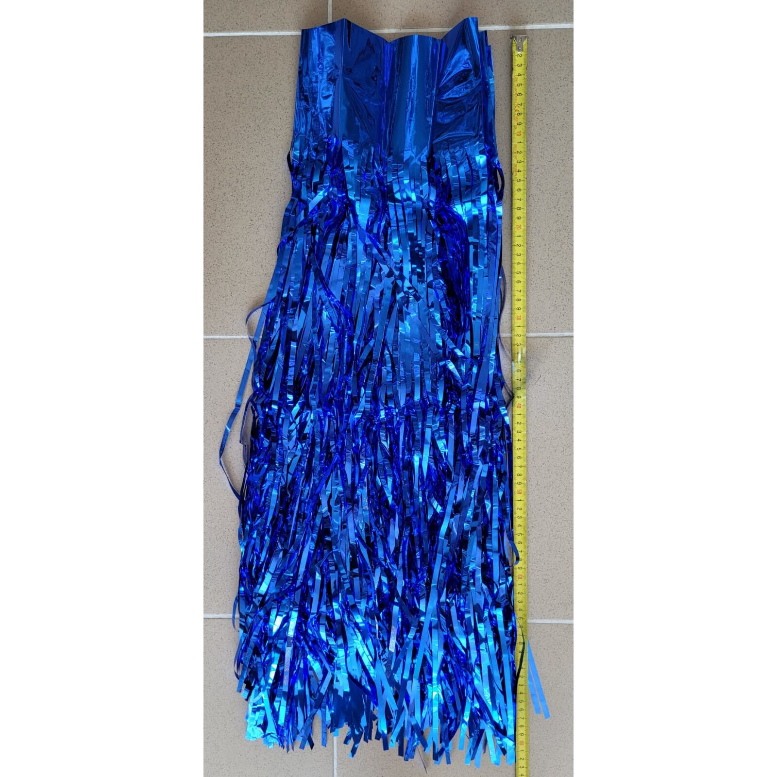 Perdea beteala albastra 74 x 274 cm - eMAG.ro