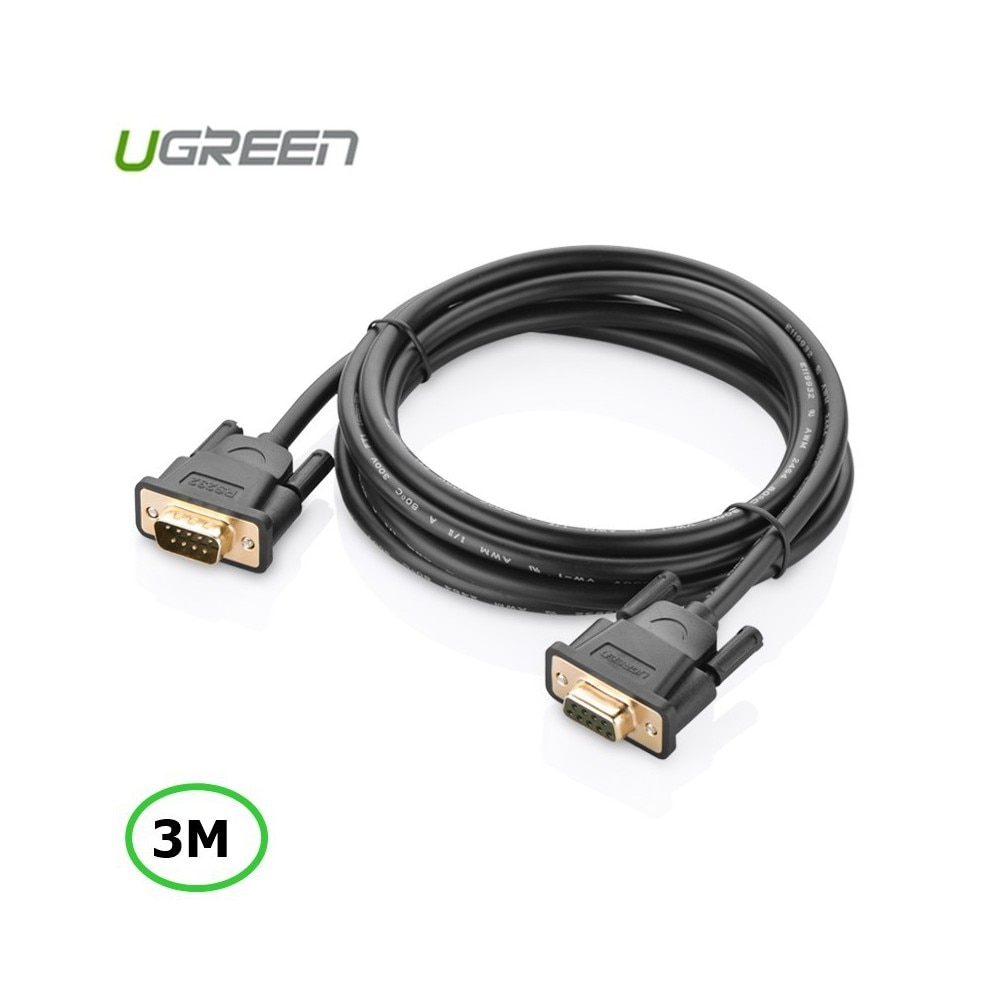 Cablu 3m db9 la db9 rs232 com la com tata la mama - eMAG.ro