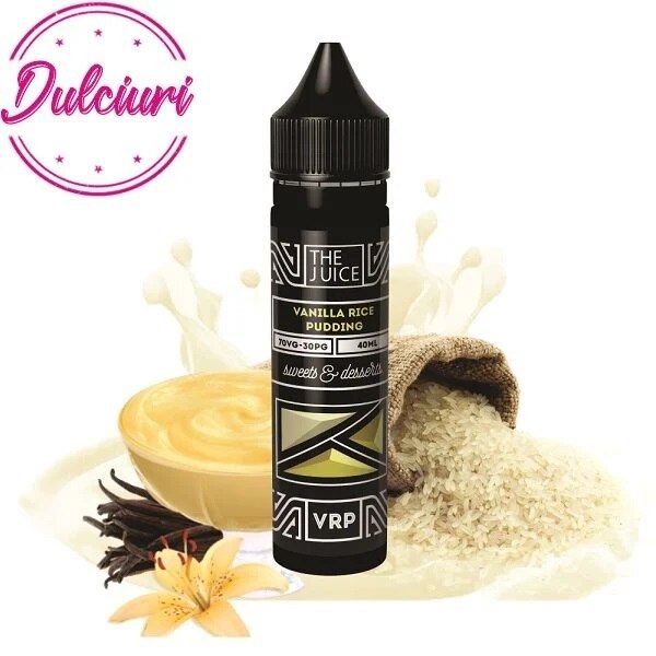 Lichid Tigara Electronica The Juice - Vanilla Rice Pudding ,40ml ,0mg/ml - eMAG.ro