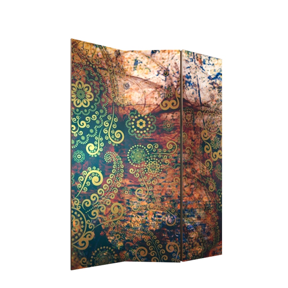 Paravan, Colors of Life, Lemn/Textil, Model Mandala, 135 x 172 cm, 3 ...