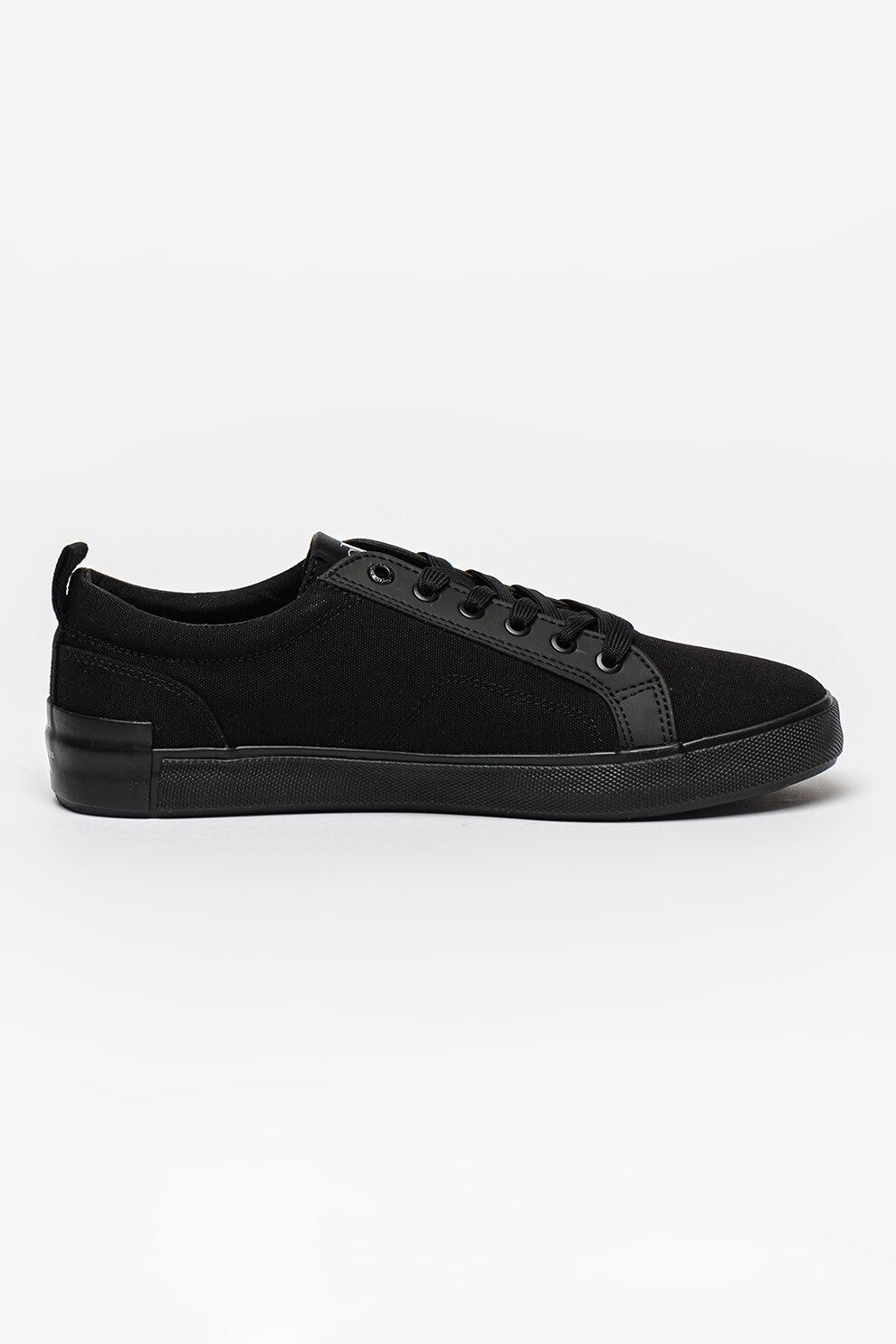 CALVIN KLEIN JEANS, Tenisi de panza cu logo New Vulcanized, Negru, 44 ...