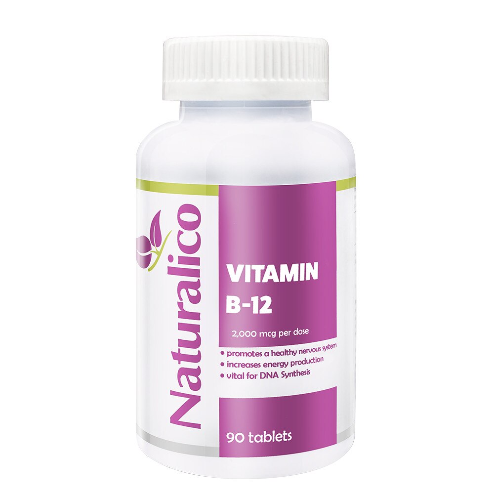 Витамин Б-12 Naturalico VItamin B-12, 90 tabs - eMAG.bg