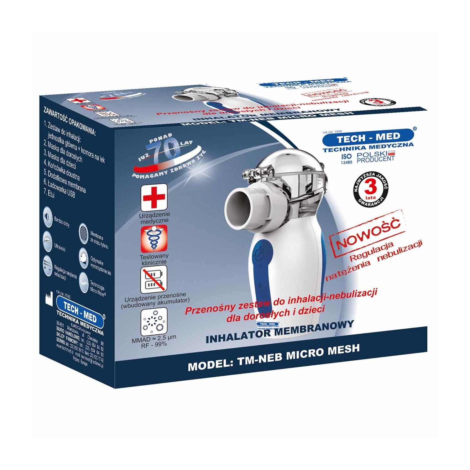 Inhalator cu intensitate reglabila Micro Mesh - eMAG.ro
