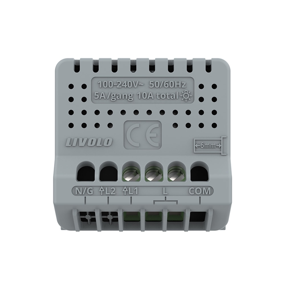 Модул Livolo прост сензорен превключвател, ново поколение, VL-FC1-2WP ...