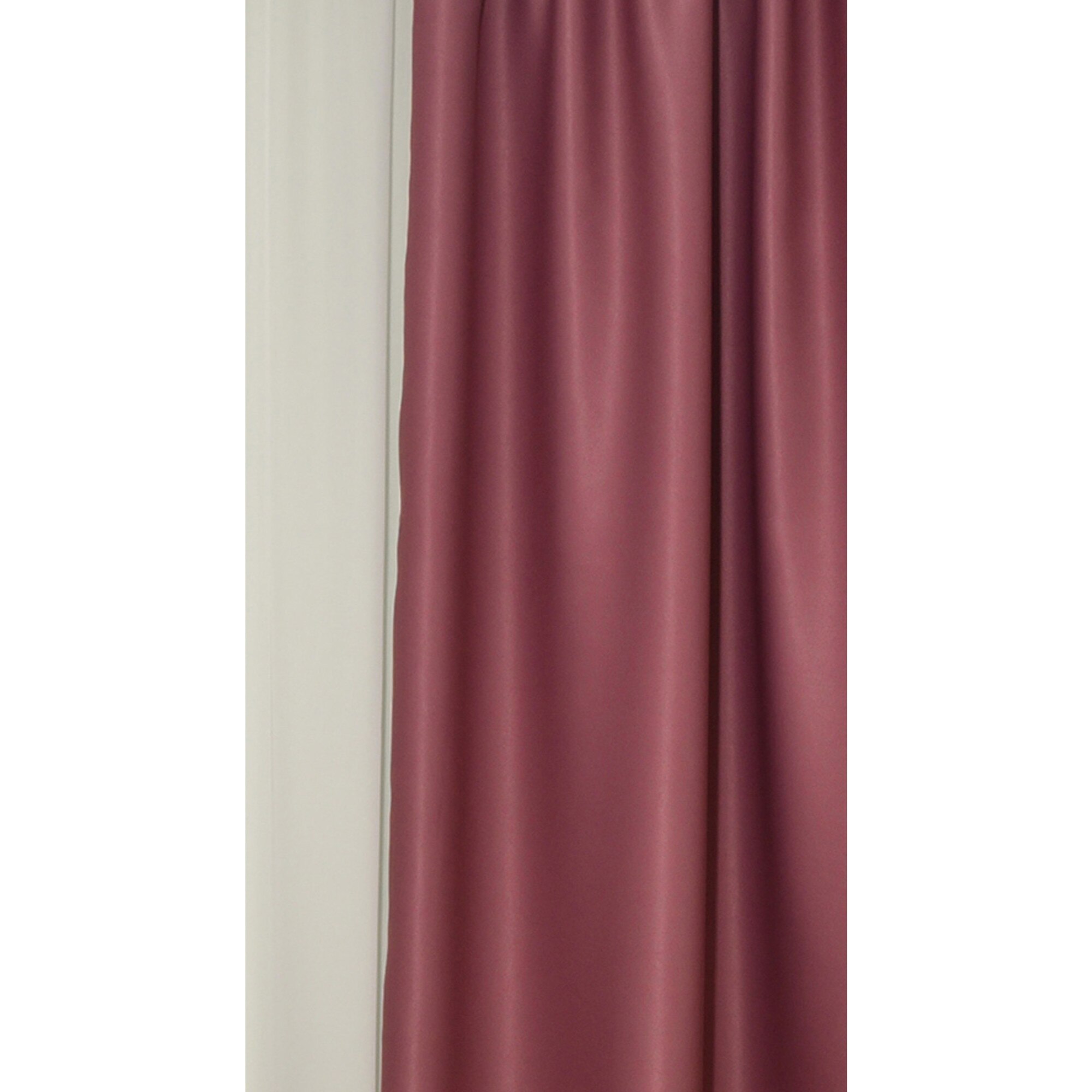 Set doua draperii Black-out Roz Inchis 2x150x260 cm, cu rejansa - eMAG.ro