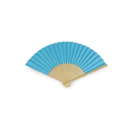 Evantai decorabil din hartie 21 x 36 cm, Bleu - eMAG.ro