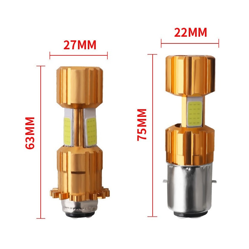 Bec Led Auto Techstar® BA20D, Alb Rece, 6000K, 12V, 1000 lm - eMAG.ro