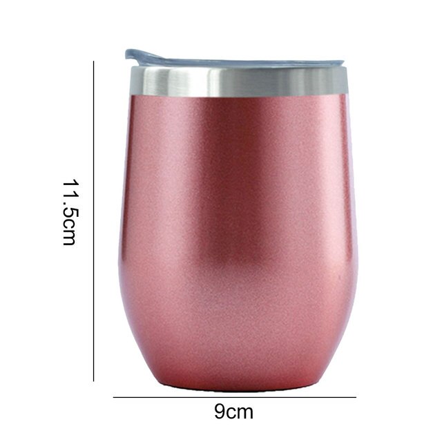 Cana de cafea termos din otel inoxidabil 350 ml cu capac Roz - eMAG.ro