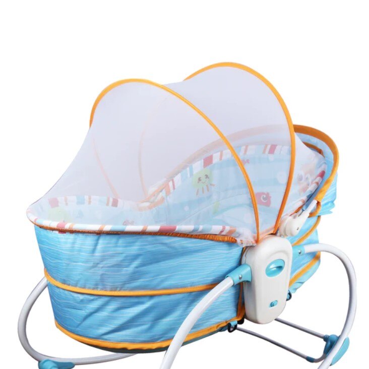 Balansoar pentru bebe, leagan 5in1, multifunctional, carusel muzical ...