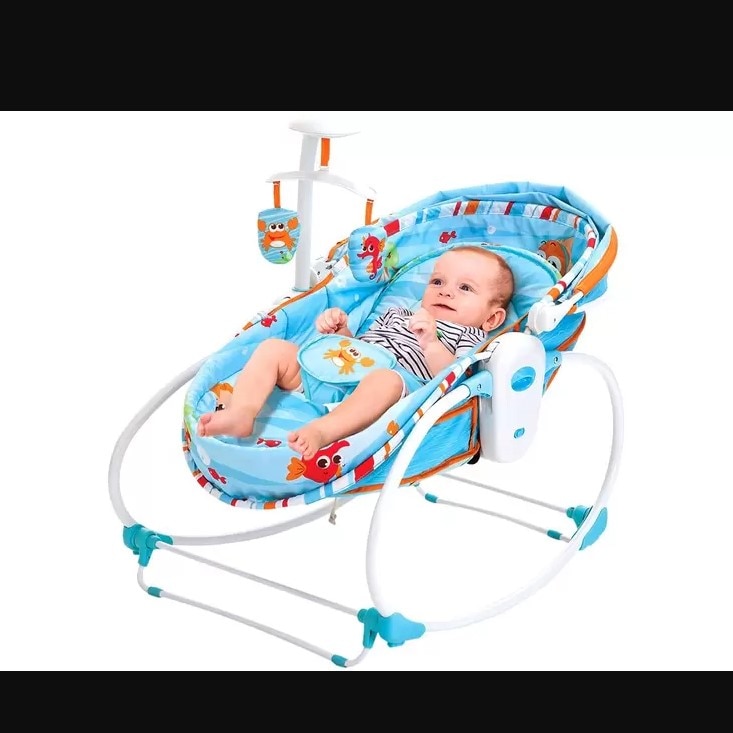 Balansoar pentru bebe, leagan 5in1, multifunctional, carusel muzical ...