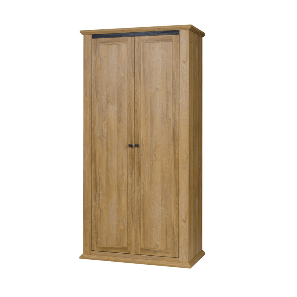 Dulap 2 usi mdf stejar grand Leeon 100x54x200 cm - eMAG.ro