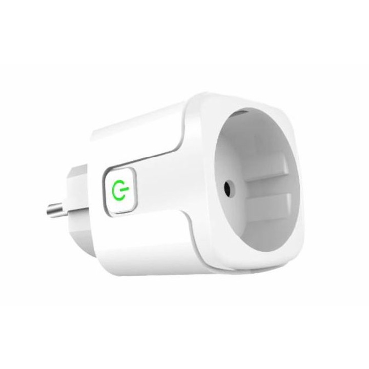 Priza smart Wi-Fi, 20A, 4400W, monitorizare consum energie, compatibil ...