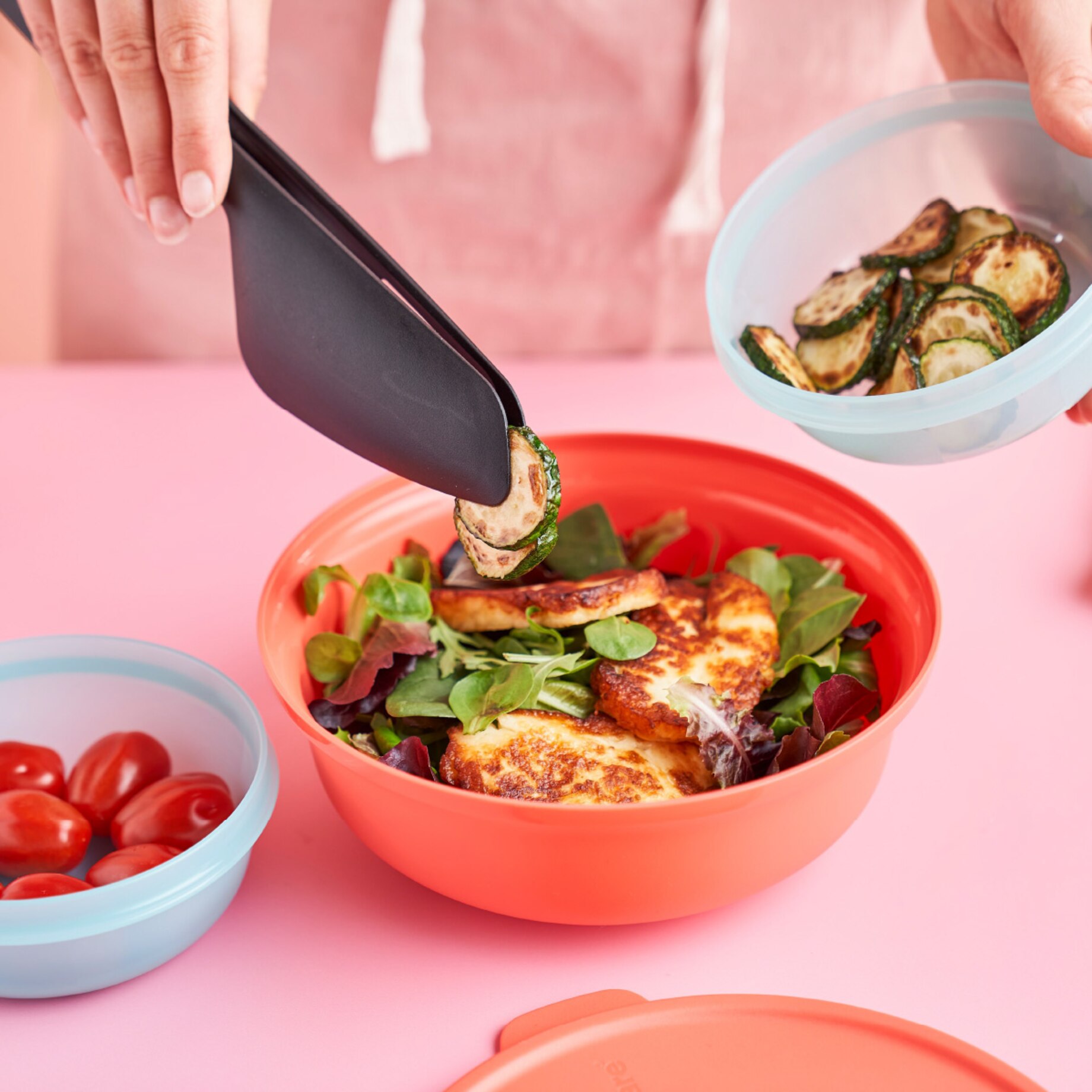 Bol Aloha Tupperware, Rosu, 1 L - eMAG.ro