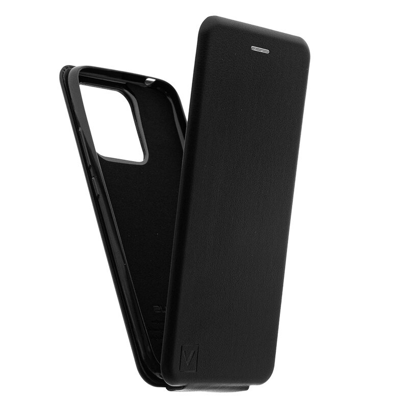 Калъф Vertical ELEGANCE за Xiaomi Redmi 10C, Тефтер, Еко кожа, Черен ...