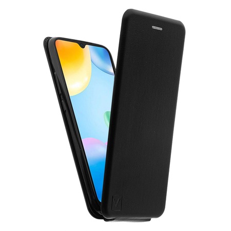Калъф Vertical ELEGANCE за Xiaomi Redmi 10C, Тефтер, Еко кожа, Черен ...