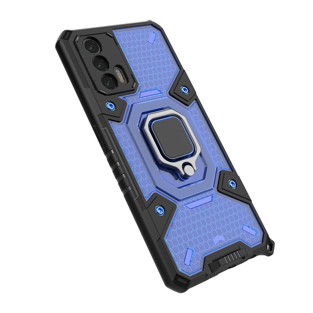 Realme GT 5G tok, Atlantic - Honeycomb Armor gyűrűvel, kék - eMAG.hu