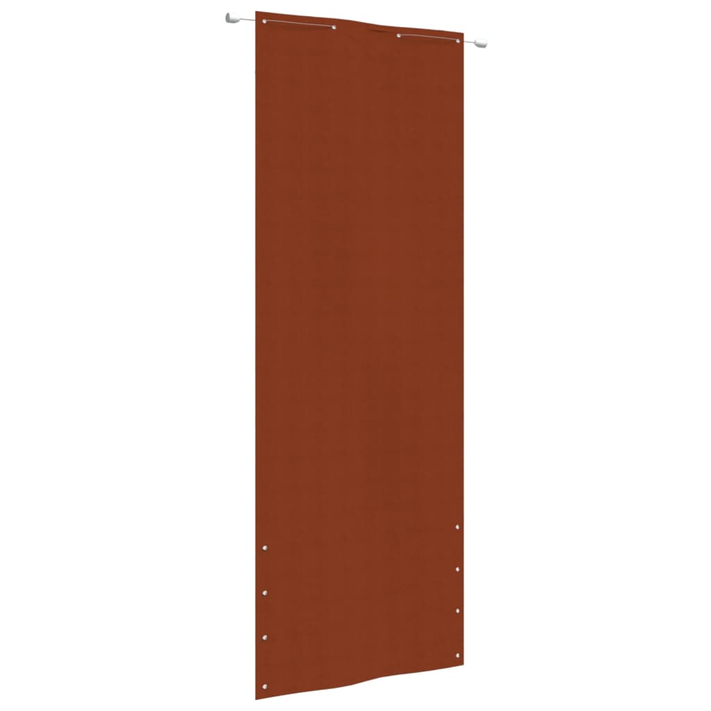Paravan de balcon, caramiziu, 80x240 cm, tesatura oxford, Rezistenta UV ...