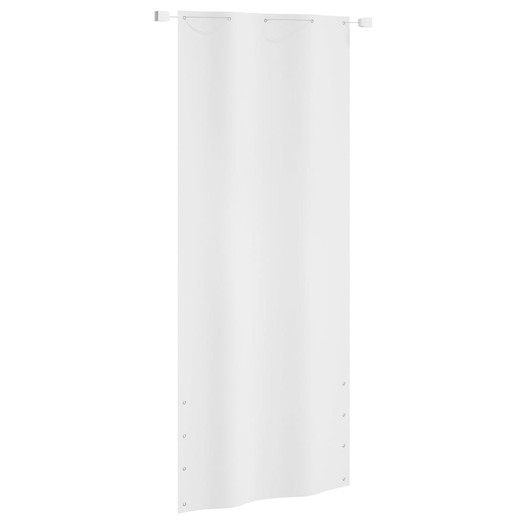 Paravan de balcon, alb, 100 x 240 cm, tesatura oxford, Rezistenta UV si ...