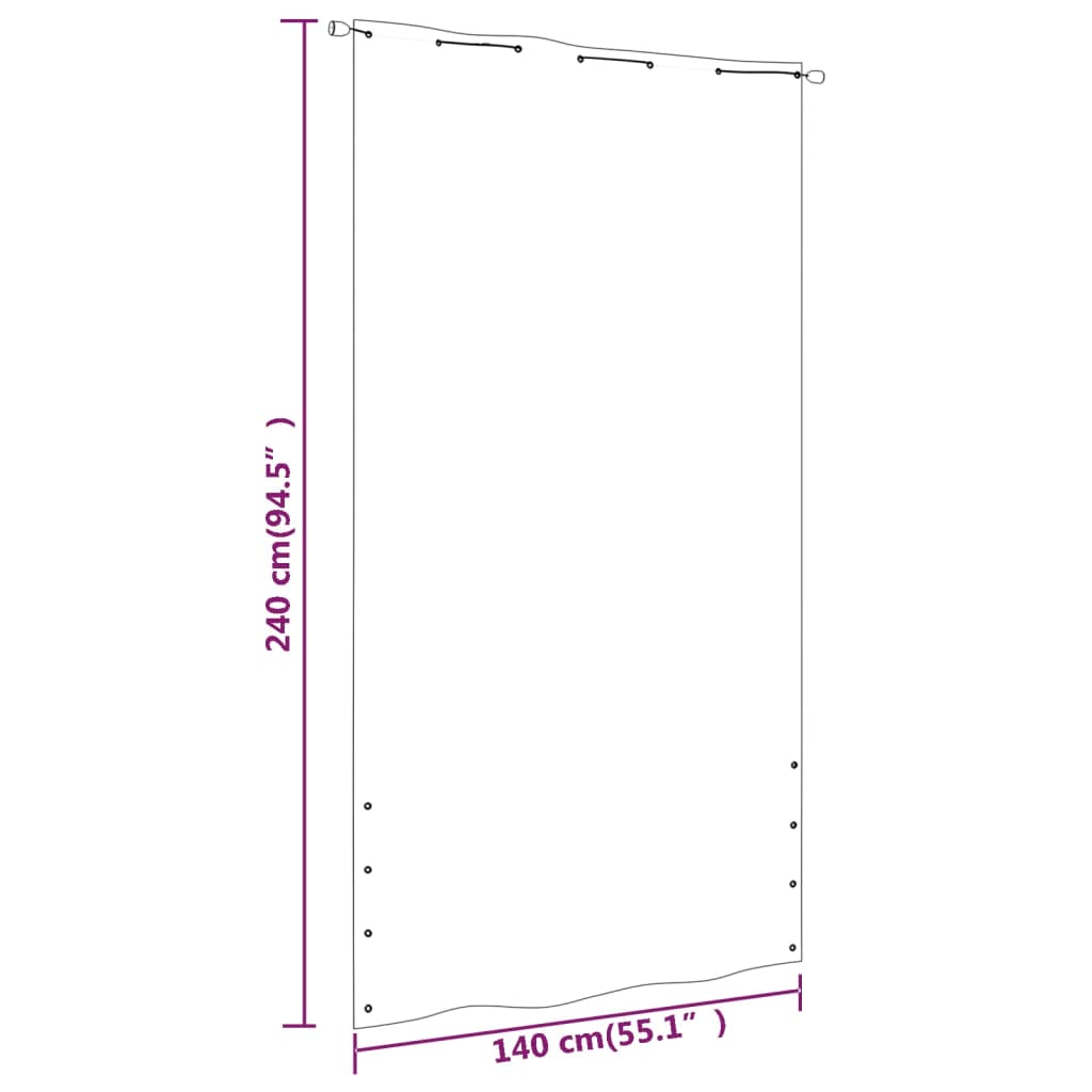 Paravan de balcon vidaXL, verde inchis, 140 x 240 cm, tesatura oxford ...