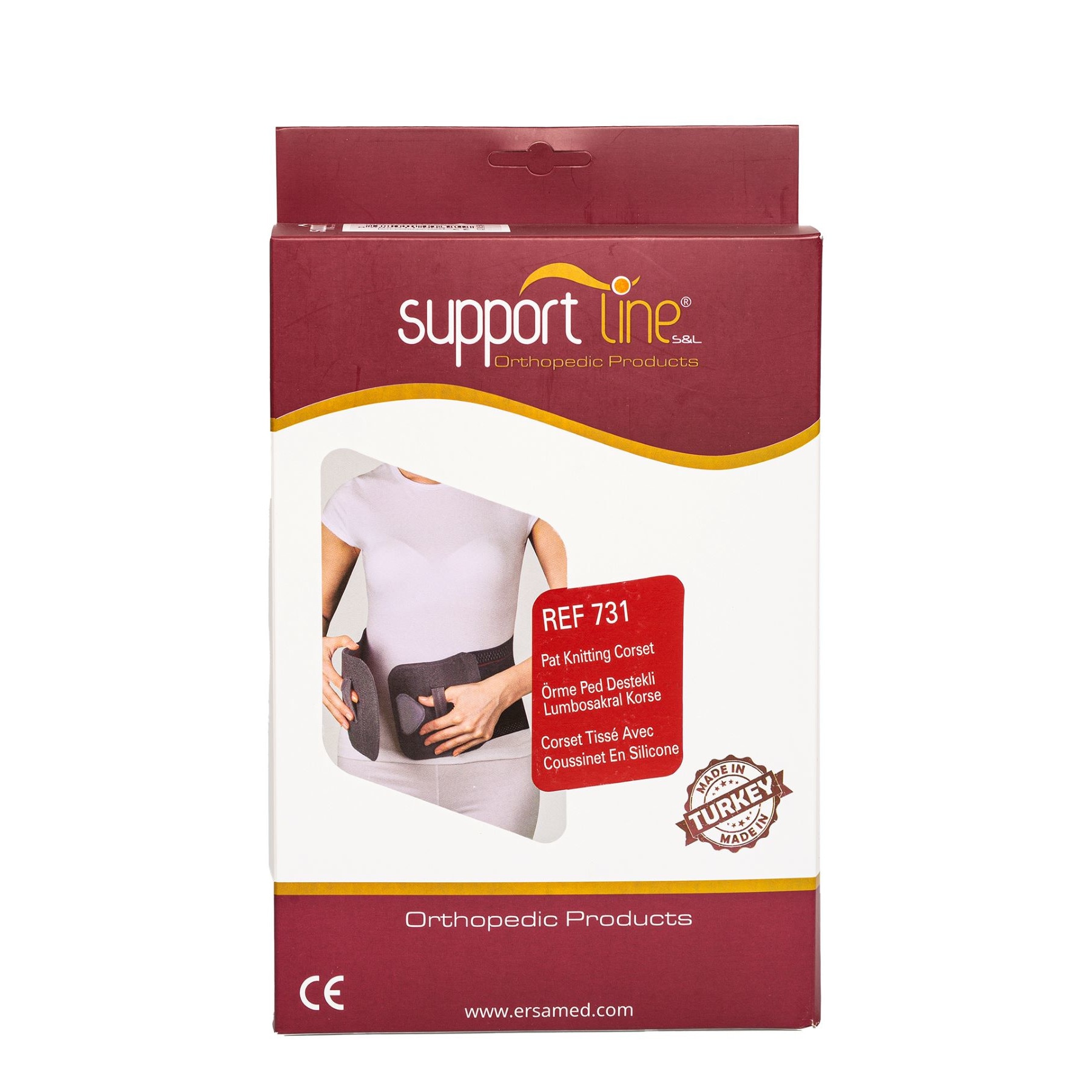 Burtiera lombara cu pad si scai, marimea XXL, Support Line - eMAG.ro