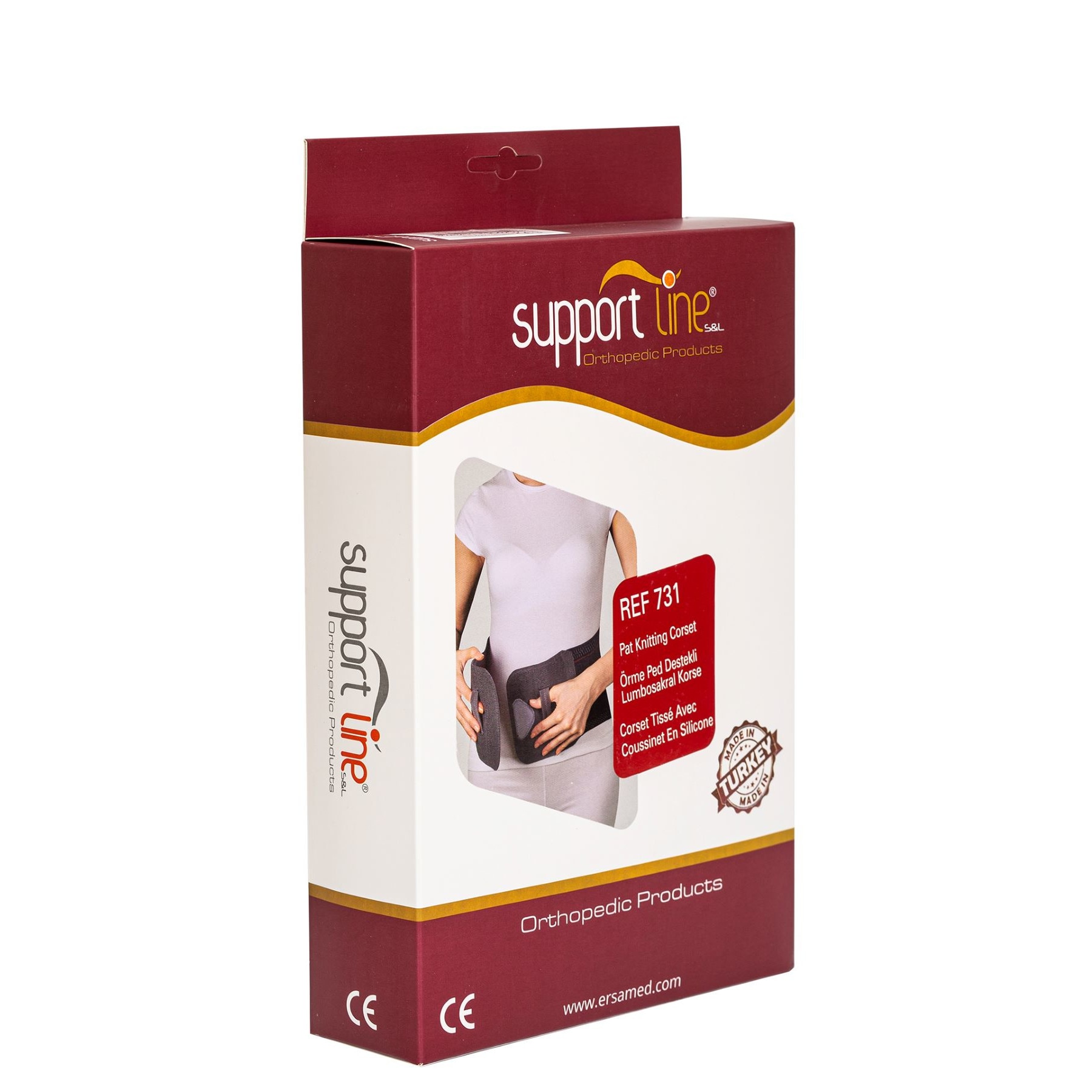 Burtiera lombara cu pad si scai, marimea XXL, Support Line - eMAG.ro