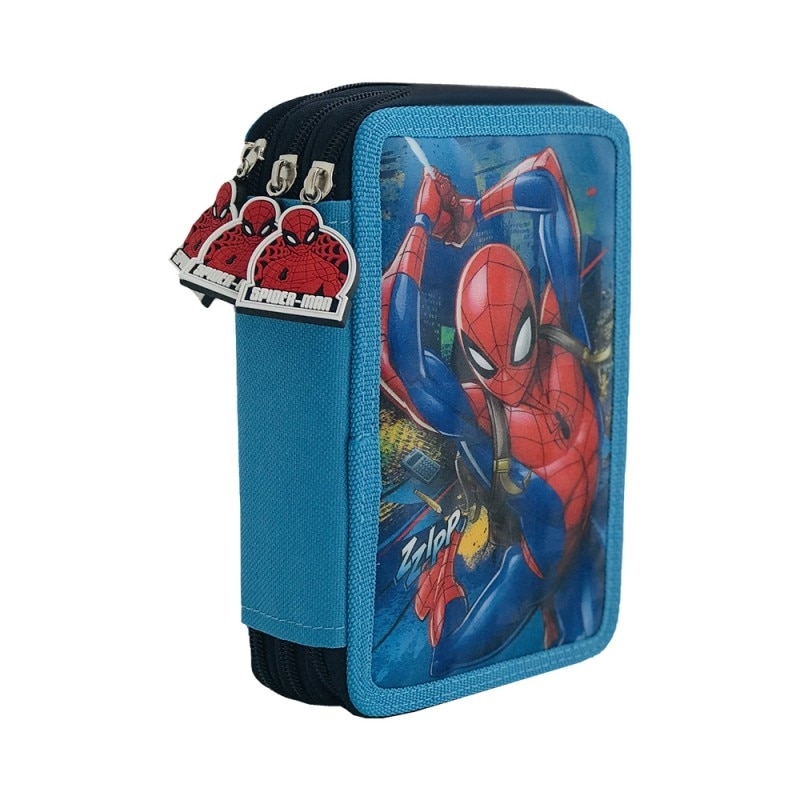 Penar textil 3 fermoare Spider-Man, 21 x 14 x 6 cm - eMAG.ro