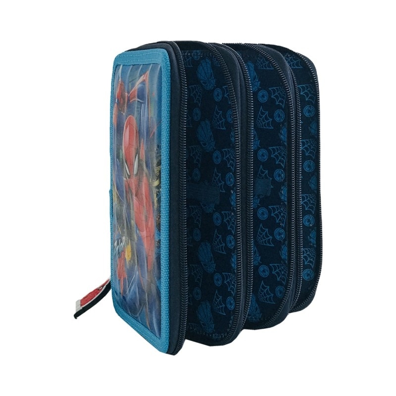 Penar textil 3 fermoare Spider-Man, 21 x 14 x 6 cm - eMAG.ro