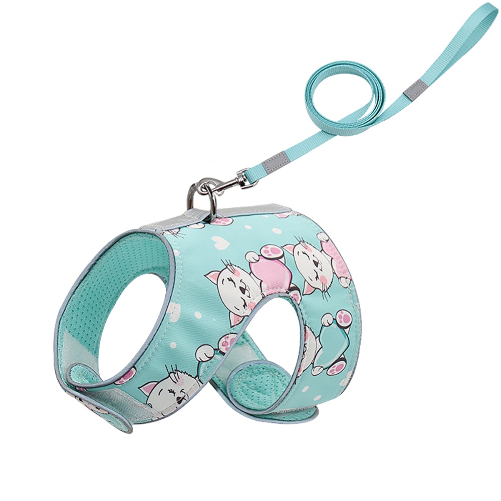 Set Ham si lesa pentru pisici, S, Addachic, Bleu - eMAG.ro