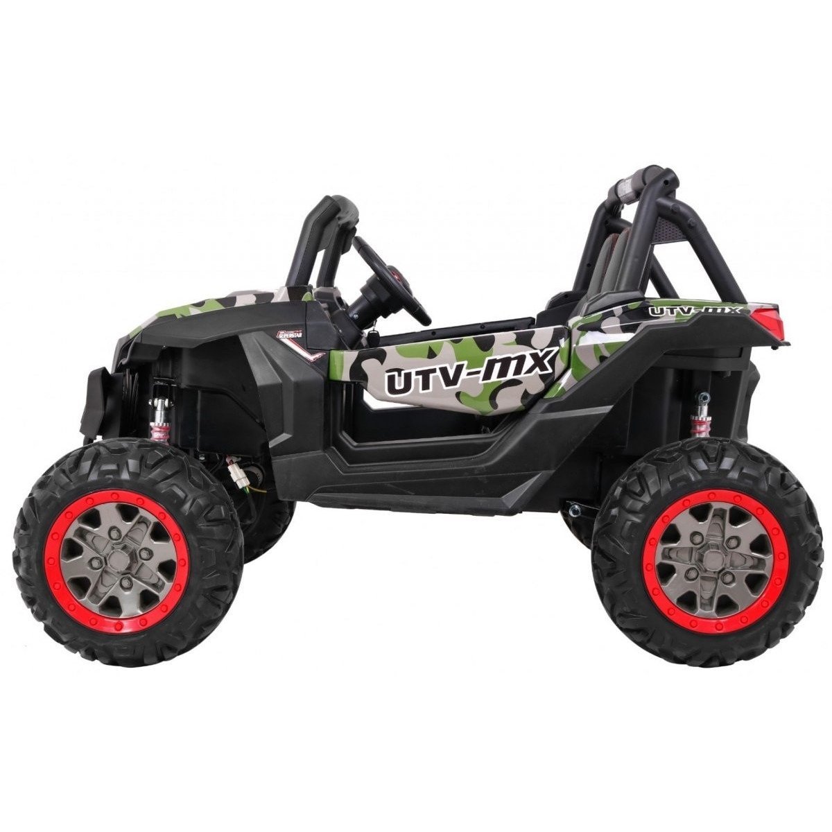 Masinuta electrica Buggy SuperStar 4x4, 4 motoare, roti spuma EVA, 2 ...