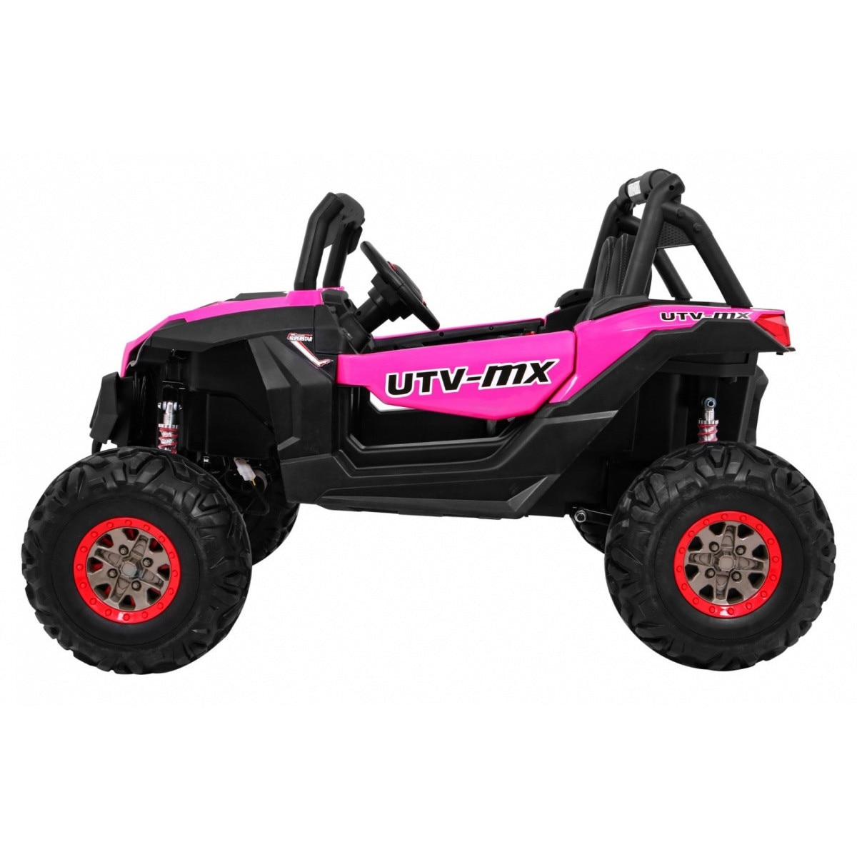 Masinuta electrica Buggy SuperStar 4x4, 4 motoare, 2 locuri, roti spuma ...