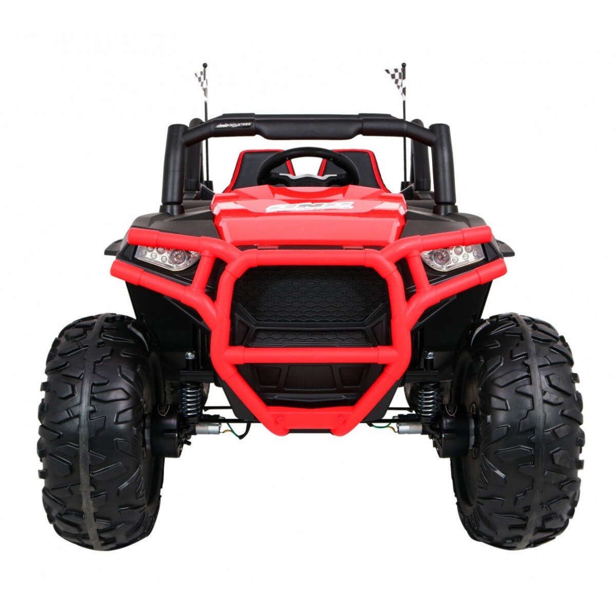 Masinuta electrica Buggy Racer 4x4, 4 motoare, roti spuma EVA, 2 locuri ...