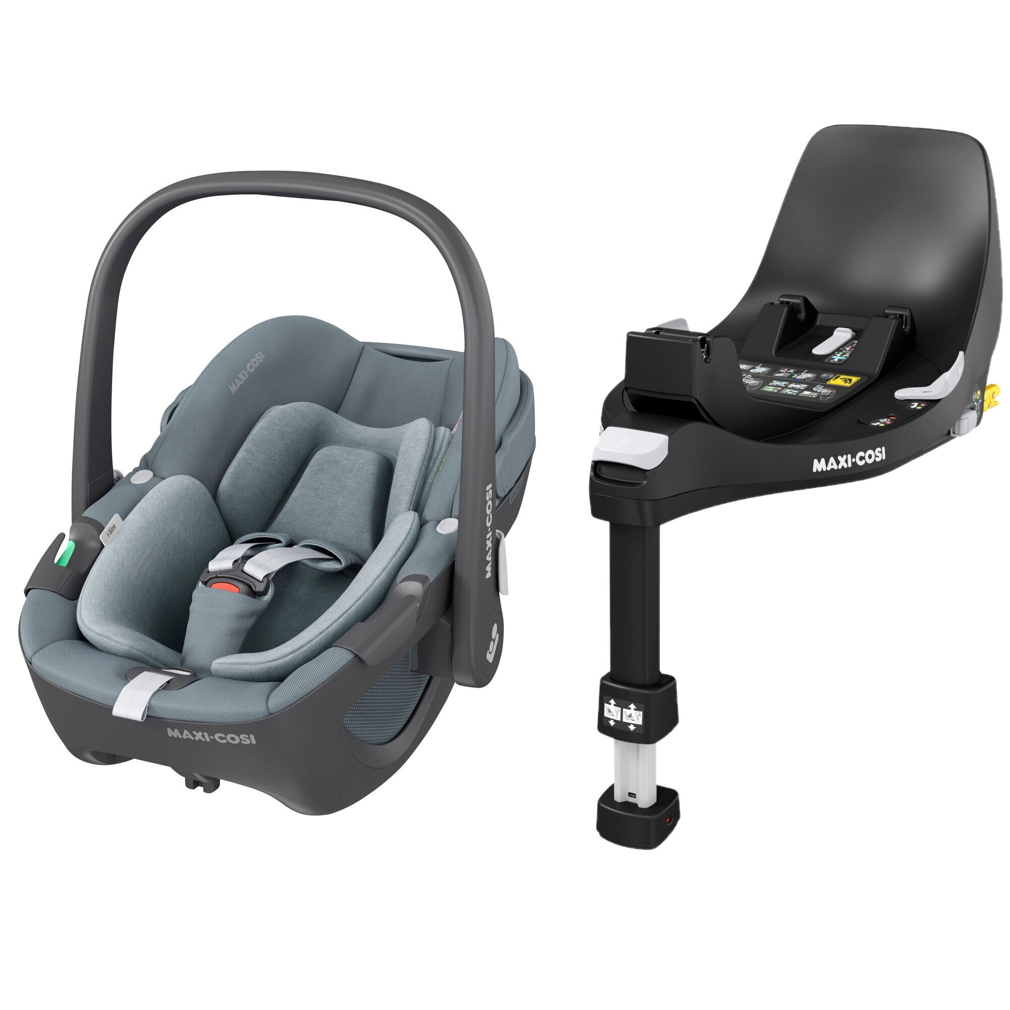 Pachet Maxi-Cosi Cos Auto Pebble 360 I-Size Essential Grey, 40-82 cm ...