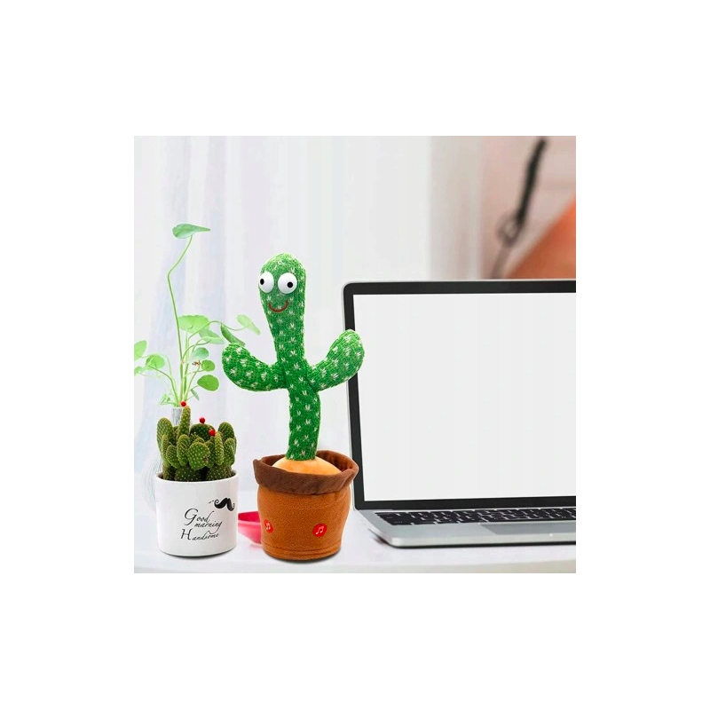 Cactus vorbitor cu iluminare LED, Gonga® Verde - eMAG.ro