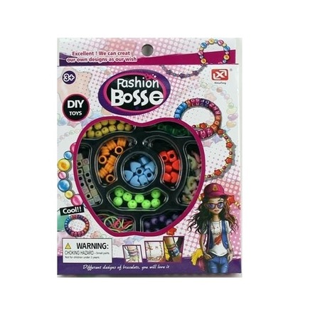 Set de creatie bratari pentru fetite cu margele colorate, Avaleea - eMAG.ro