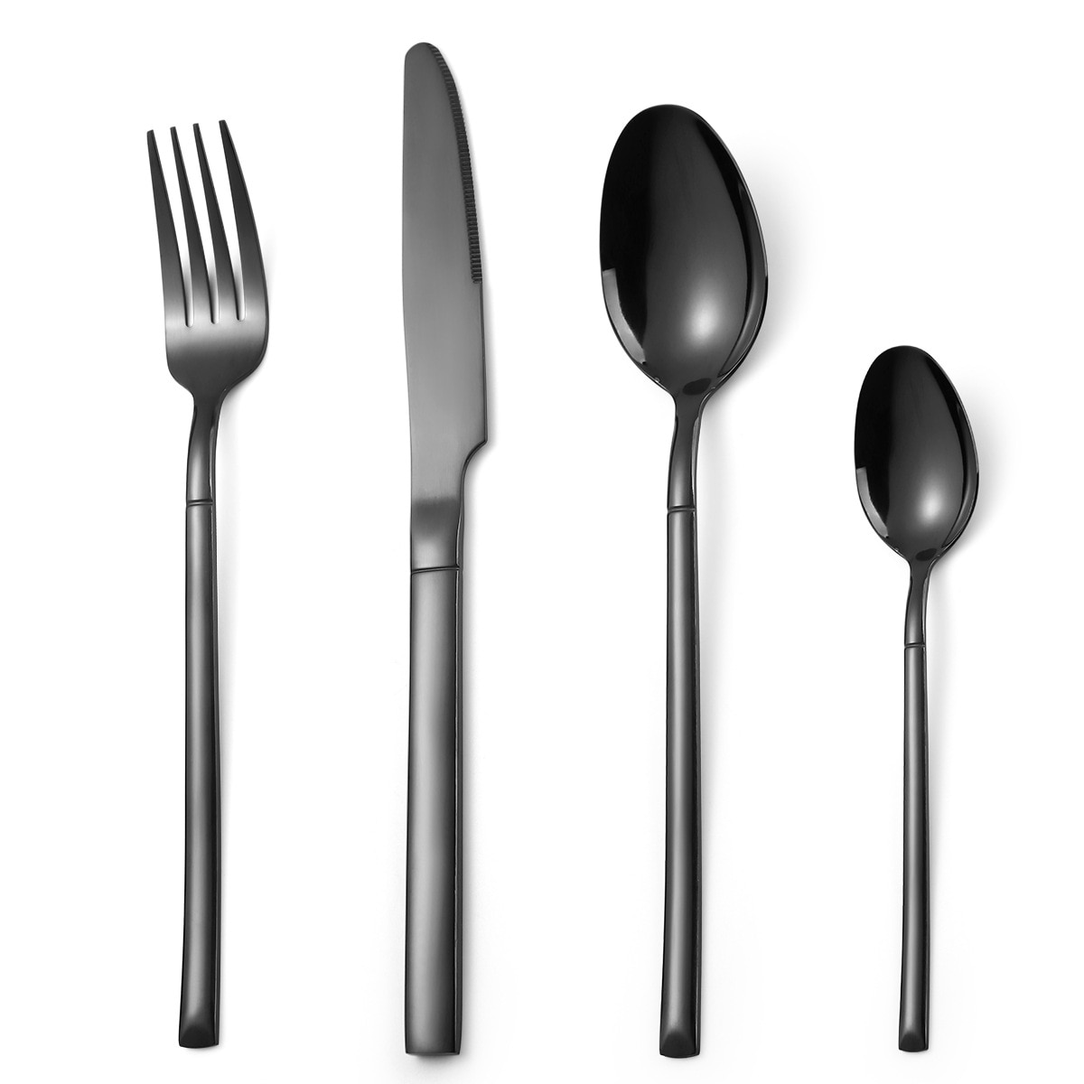 Set 4 tacamuri din inox, TRENDY’S, black - eMAG.ro