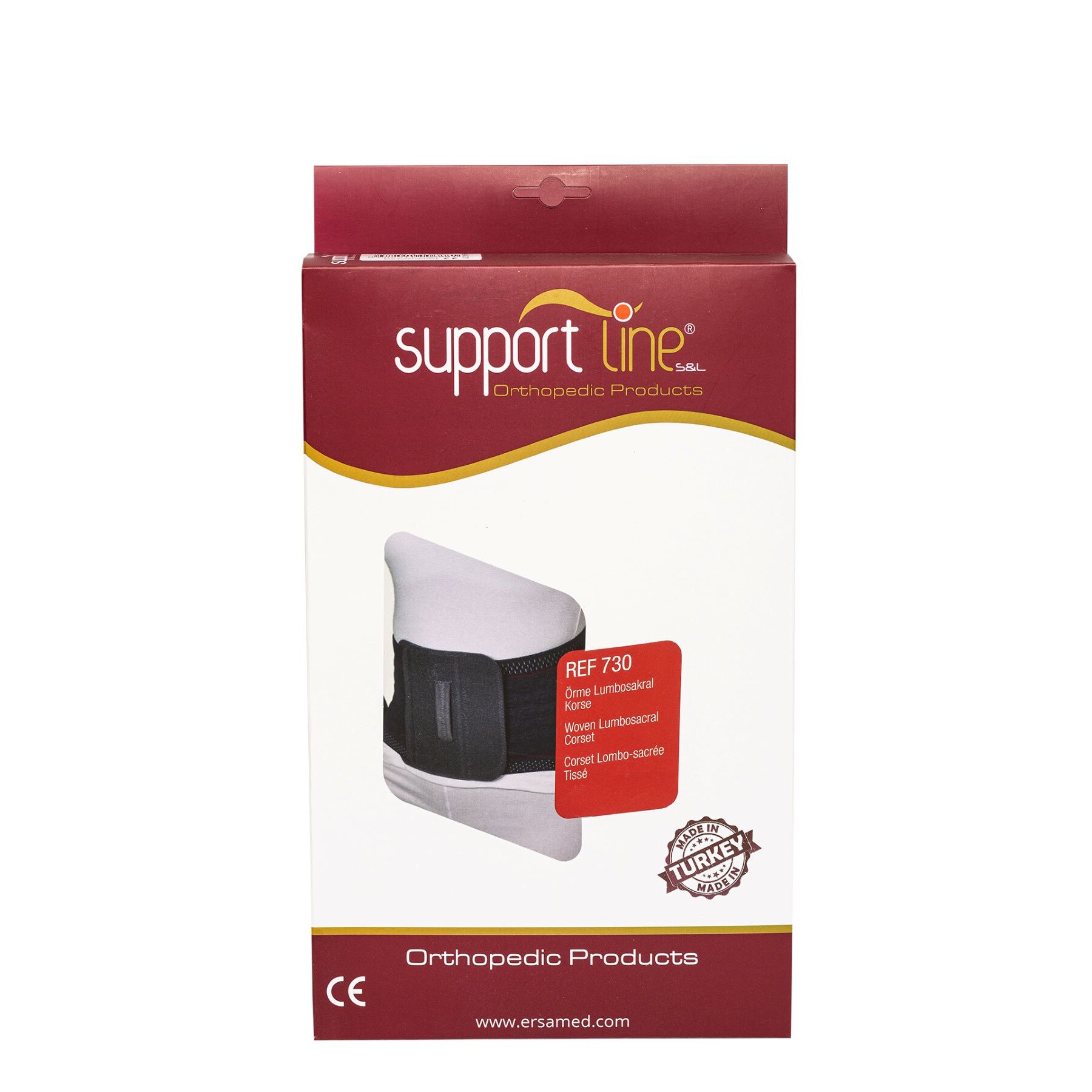 Burtiera pentru dureri lombare cu scai, Marimea S, Support Line - eMAG.ro